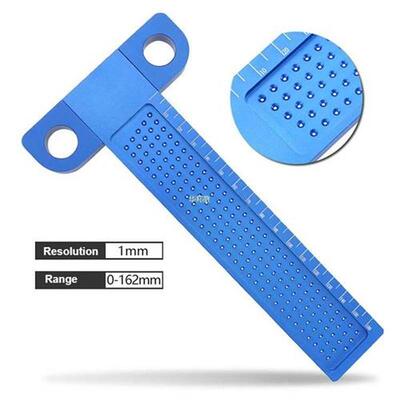 T-160 Ruler Hole Scribing Gauge Aluminum Crossed Feet Cross