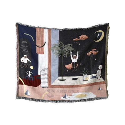 Nordic Geometry sofa Throw Blanket Simple Carpet Tapestry So