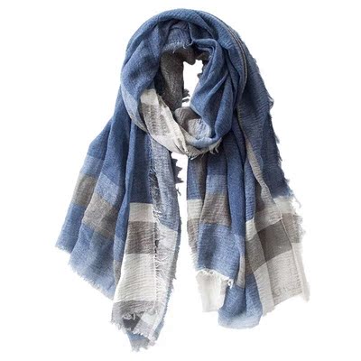 British Style Plaid Men Scarf Winter  Fashion Classical For