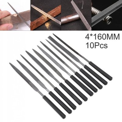 10pcs 140mm 160mm 180mm Trimming Steel File Set Semi-circula