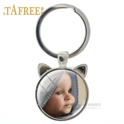 JWEIJIAO Photo key chains Custom Keychain Photo of Your Baby