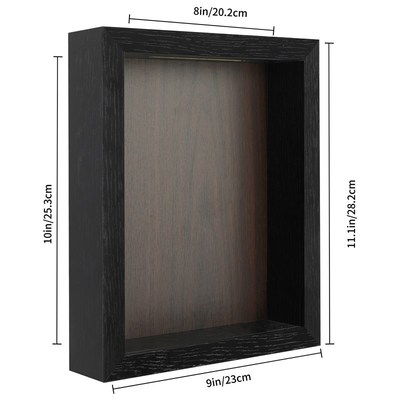 Mahogany Backboard 8x10 Shadow Box Display memorabilia Frame