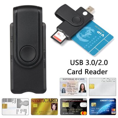 Hot Sale USB 3.0 2.0 Smart Card Reader Micro SD TF Memory ID