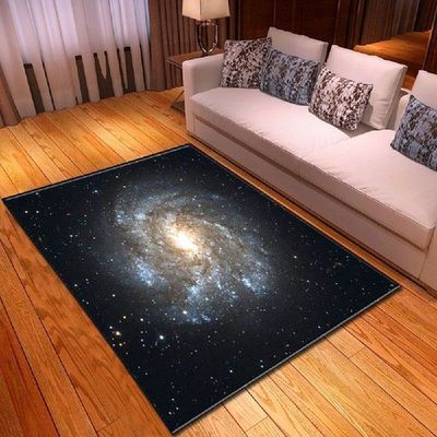 Nordic 3D Universe Galaxy Space Carpets Home Decor Bedside