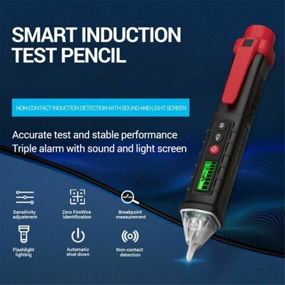 AC 12-1000V Voltage Tester Pen Wall Socket Electric Power De