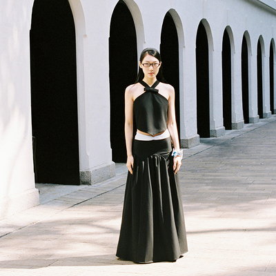 Kiwi Jadeite 复古挖肩立裁式轻礼服上衣