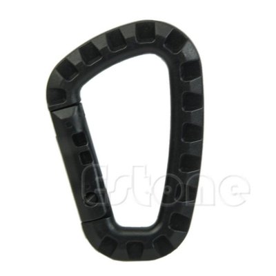 1pc Distinctive Carabiner Hook Snap Keychain Outdoor Tactica