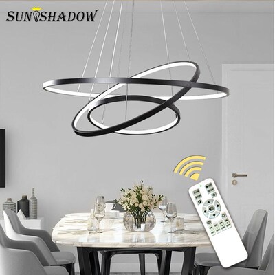 Circle Led Pendant Light 9/6/5/4/3 Modern Pendant Lamp Ceili