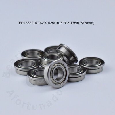 Flange  10pcs FR166ZZ 4.762*9.525(10.719)*3.175(mm) Free shi