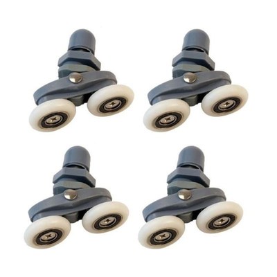 4Pcs/Set Adjusting Double Swinging Pulley Wheel Shower Cabin