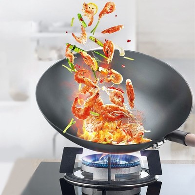 Konco Iron Wok Traditional Hand Hammered Iron Wok,Chinese Co