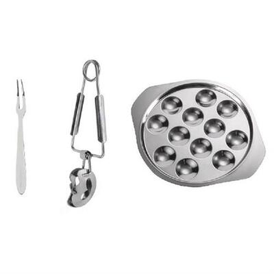 Conch Cooking Tools Grilling Sets Lemon Plate Tray Escargot