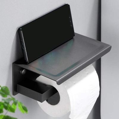 Space Aluminum Toilet Paper Holder Bathroom Wall Mount WC Pa