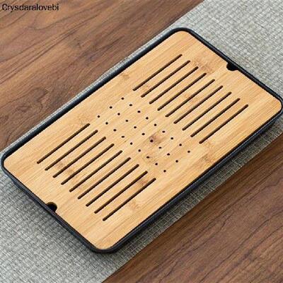 Bamboo Tea Tray Puer tea Tea Board  1PC Drainage Water