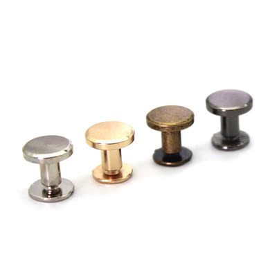 10pcs Metal Binding Chicago Screws Nails Studs Rivets  Photo