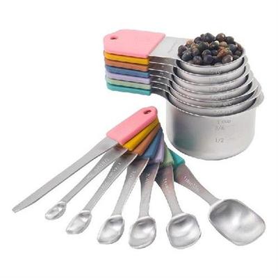 Measuring Cups And Spoons Set 14 Pcs,Includes 13 Stainless