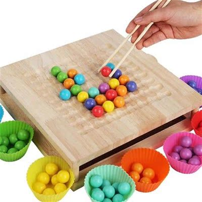 Wooden Carrots Sorting Toy 2 In 1 Carrot Harvest Sorting &am