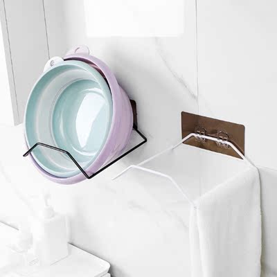 Free Punch Iron Washbasin Stand Bathroom Wall Mount Washbasi