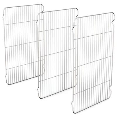 3 Pcs 304 Stainless Steel Cooling Rack,Non-Stick Cake Coolin