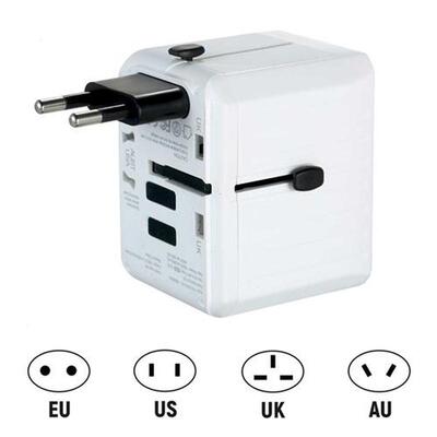 Travel Adapter 4 USB Worldwide All in One Universal Travel A