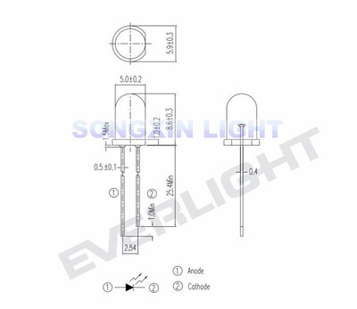 /1000pcs EVERLIGHT IR333-A infrared emission tube main IR333