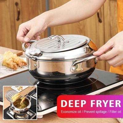 Kitchen Home Cooking Tools Deep Fryer Fried Chicken Temperat