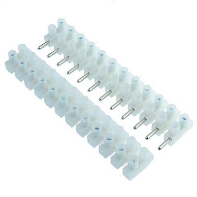 1 Pair Terminal Strip Connector Socket 12-pin Male Female Pl
