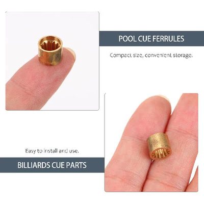 30pcs Copper Billiard Cues Ferrules Replaceable Cue Ferrule