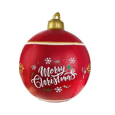 PVC Inflatable Christmas Ball 24 Inch Outdoor Christmas PVC