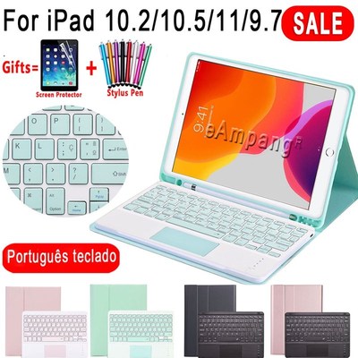 Touchpad Portuguese Keyboard Case For iPad 9.7 2017 2018 5t