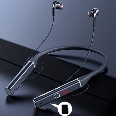 Bluetooth Magnetic Neckband Headphone TWS 100 hours Wireless