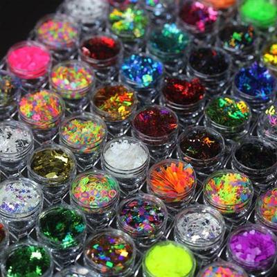 100 Kinds of Paillettes Love Heart Laser Ultrathin Glitter S