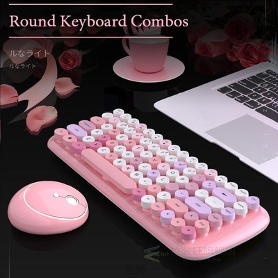 Wireless Keyboard Mouse Kit for Notebook with Free Mouse Pad