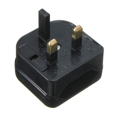 Plug Adapter European Euro EU 2 Pin to UK 3Pin Plug Adapter