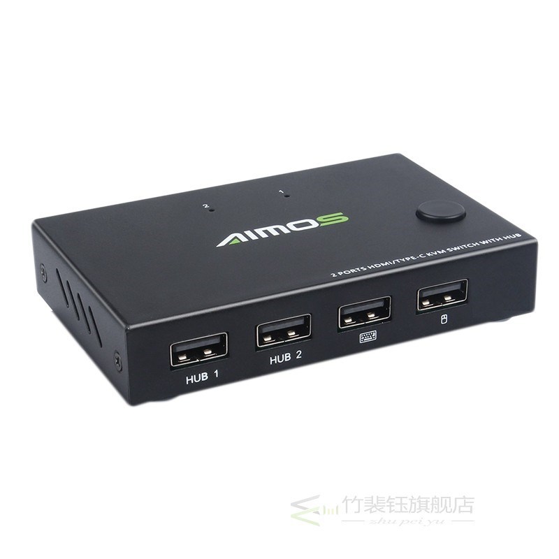 AIMOS HDMI Kvm Switch 2 Port TYPE-C KVM Switch 2 Port HDMI P
