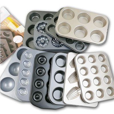 duty carbon steel cupcake baking tray 12 mini cup cupcake