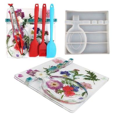 Spoon Storage Tray Epoxy Resin Mold Tableware Rack Plate