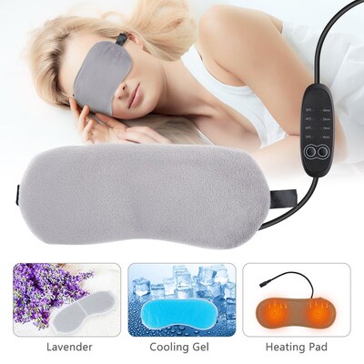 Lavender Heated Eye Mask for Sleeping USB Heated Eye Mask Wa