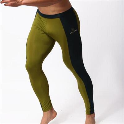 BRAVE PERSON Mens Fashion Soft Tigs Leggings Pants Nylo