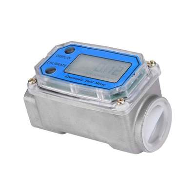 Mini Digital Turbine Flowmeter Diesel Fuel Flow Meter 15-120