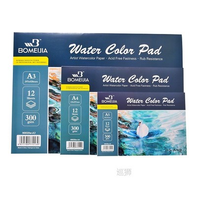 Cotton Watercolor Sketchbook 300g/m2 Water Color Drawin