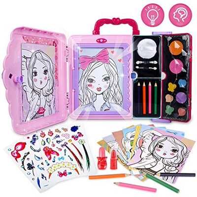 Sanlebi Light Up Tracing Pad Coloring Drawing Board Princess