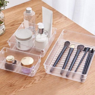 Desk Drawer Organizer Trays with 3-Size Drawer Dividers 6 Or