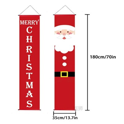 Nutcracker Soldier Banner Christmas Porch Door Decor Merry C