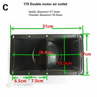 Range Hood Parts Kitchen Hood Exhaust Flue Pipe Anti-Odor Va