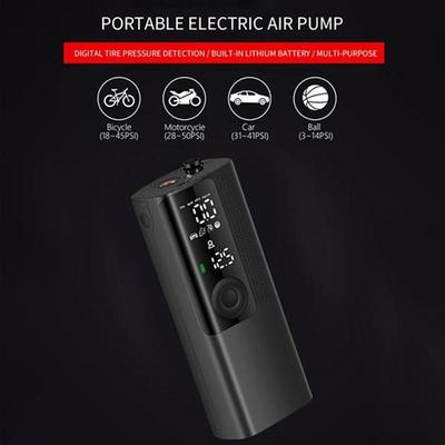 120psi Bike Mini Electric Pump Portable Smart Bicycle Motor