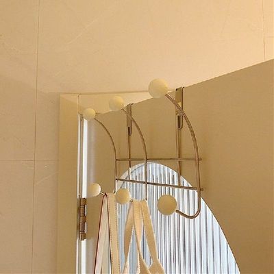 Korean Style Cream Color Metal Clothes Hat Holder Three