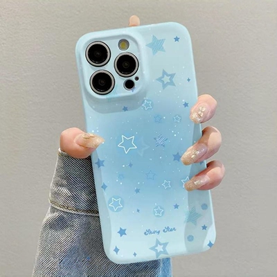 火翔蓝色星星适用于oppo A6pro手机壳A5A3A1a57/A1X/a92s保护套A55A75网红女a72/a93s超薄a56防摔a97/a55菲林