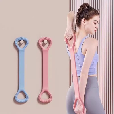 XUANBO轩搏八字拉力器背部训练弹力绳家用开肩颈拉伸带瑜伽锻炼