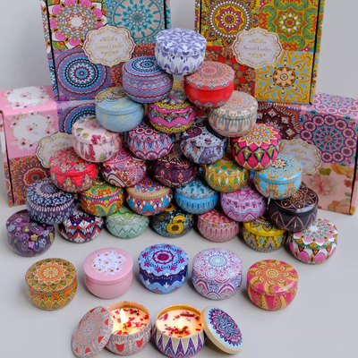 桂花栀子花香薰蜡烛家用客厅熏香助眠卧室蜡烛摆件结婚伴手礼物